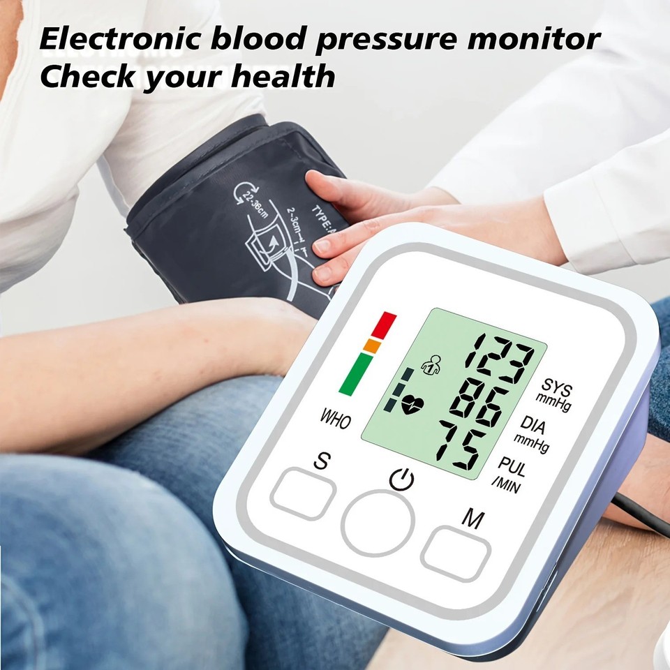 Blood Pressure Monitor Upper Arm Automatic Digital Medical Pulse | eBay UK