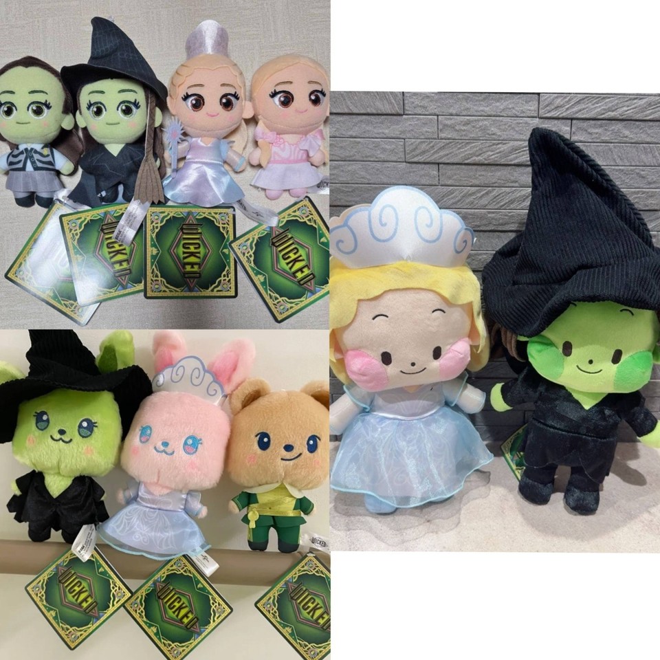 Wicked For GOOD Elphaba Glinda ANIMAL COORDY Plush Toy Doll 34cm 15cm ...