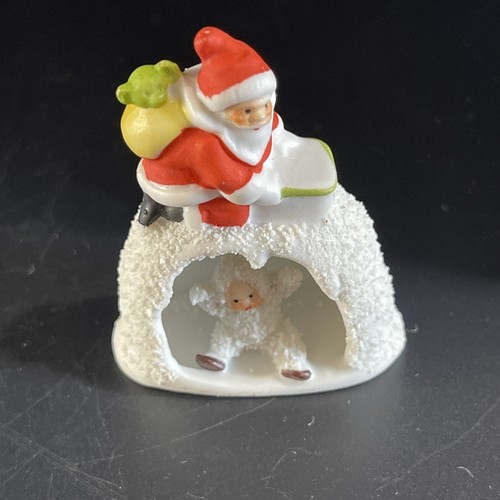 Rare Hertwig Antique German Snow Baby in Igloo with Santa, porcelain ...