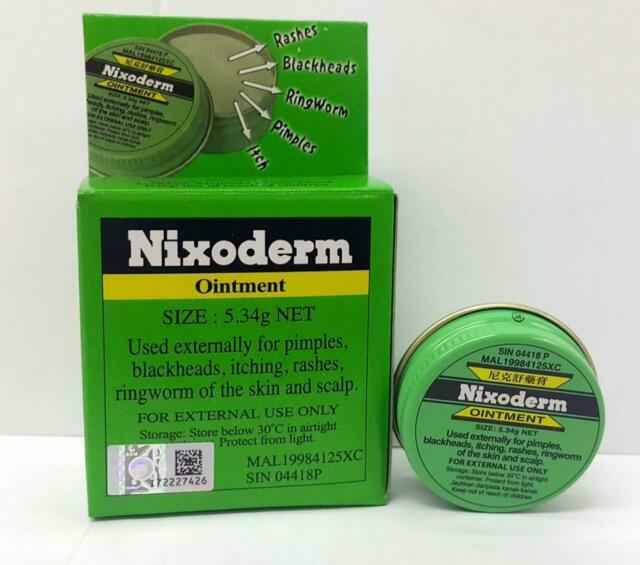 3x Nixoderm 5.34gm Ointment for Skin Blackhead Rashes Ringworm Pimples ...