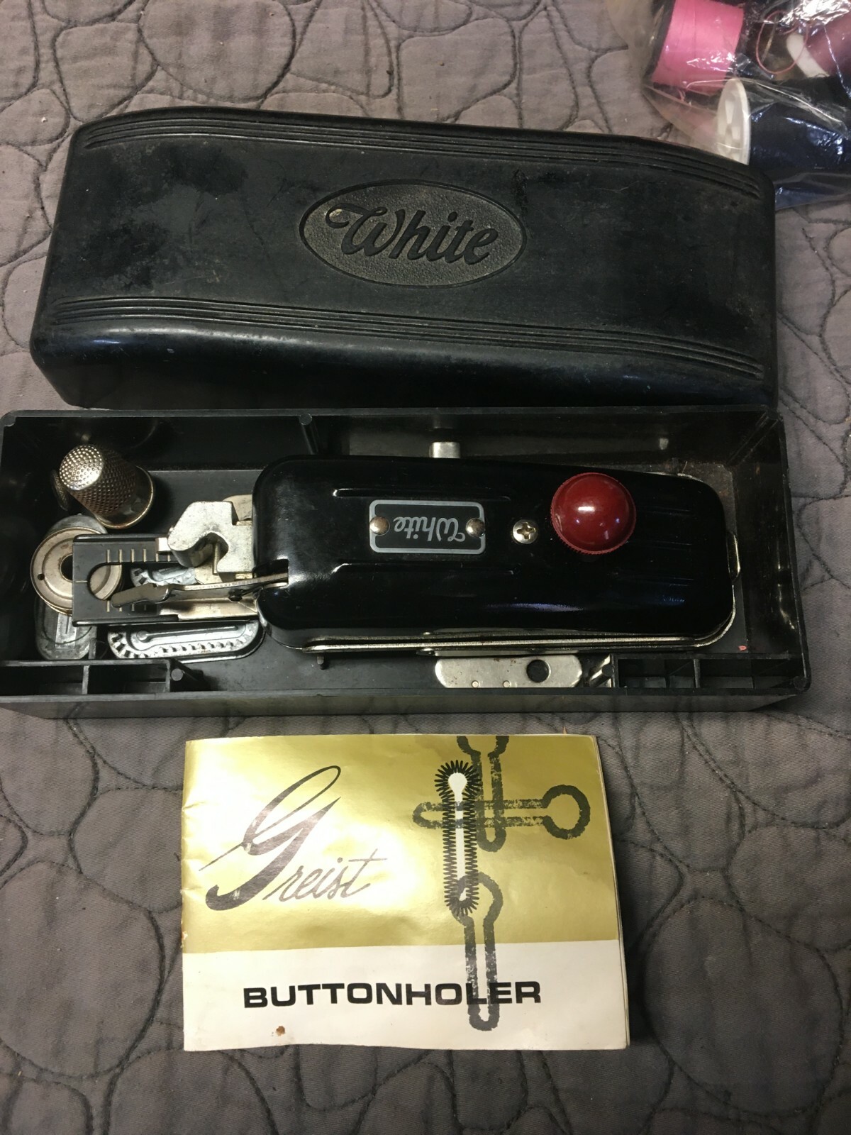 WHITE ROTARY SERIES 77 SEWING MACHINE - WORKING - TESTED - WITH CASE ...