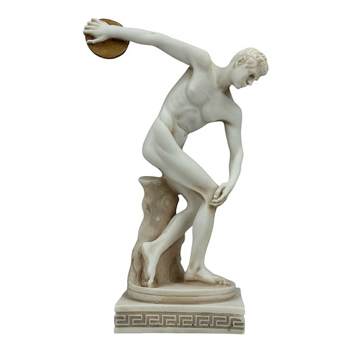 Discobolus Discus Thrower Male Athlete Greek Roman Statue Sculpture 8. ...