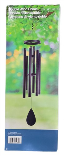 Stylecraft Double Wind Chime, 7 in. Diameter x 46 in. H Harmonic ...