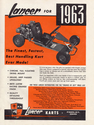 New Listing! Vintage Beautiful Color 1963 Rupp Lancer Go-Kart Ad | eBay
