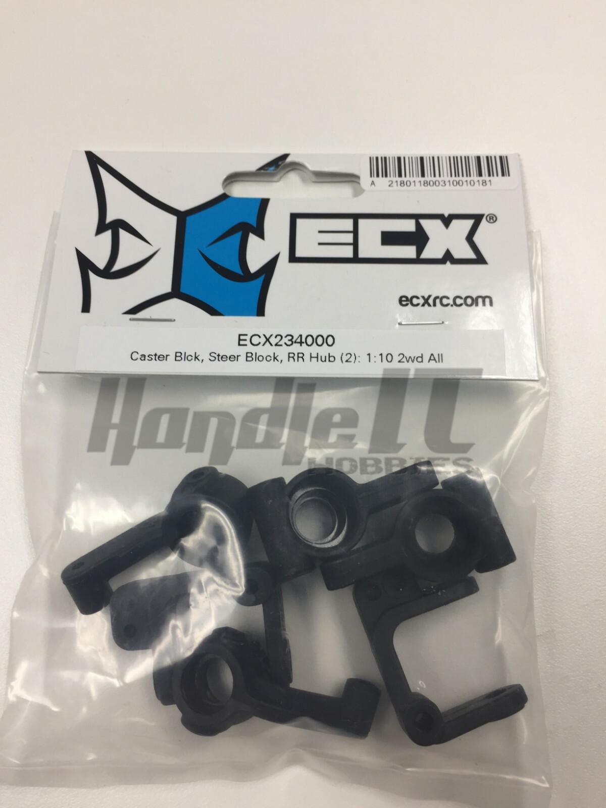 NEW! ECX FRONT CASTER/STEERING/HUBS ALL 2WD ECX 1/10 PART# ECX234000 ...