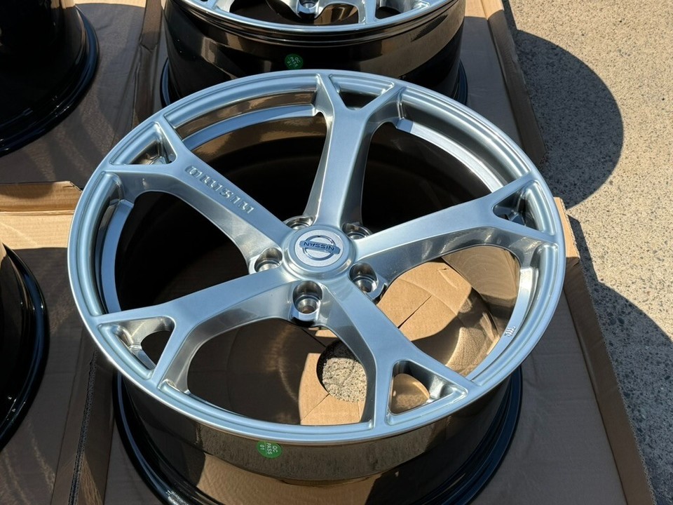 4x Brand New Rims Fits 370z nismo Style wheels 19" Hyper silver ...
