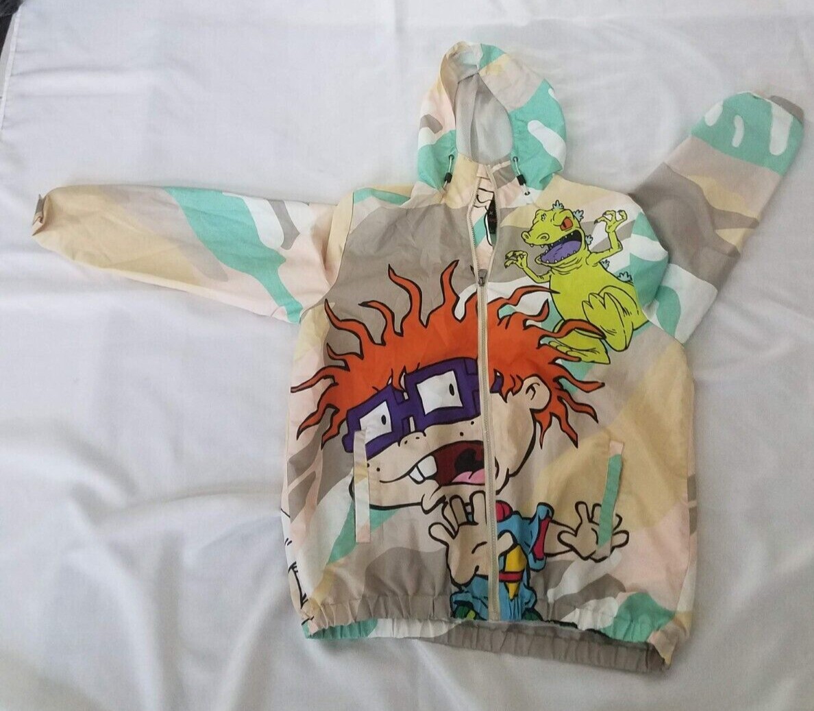 Nickelodeon Rugrats Windbreaker Jacket with Hood Size… - Gem