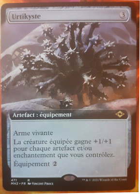 mtg magic nettlecyst EXTENDED BORDERLESS FRENCH vf fr urtikyste 3 ...