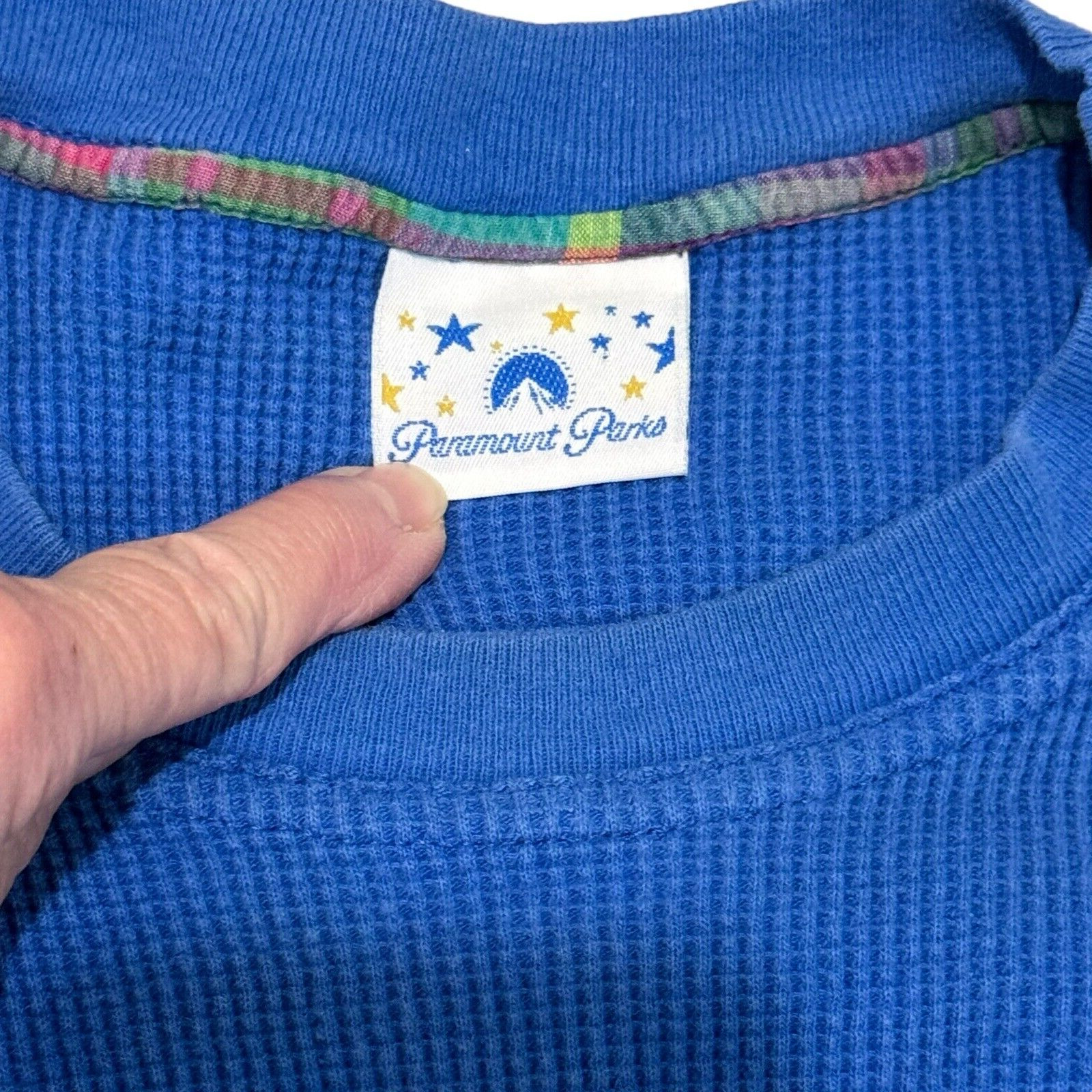 Vintage 1994 Paramount Parks Yogi Logo Thermal Waffle… - Gem