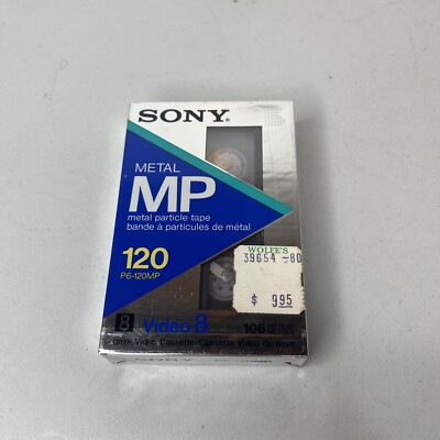Sony 120 Metal Particle MP 8mm Video Cassette Tape P6-120MP New Sealed ...