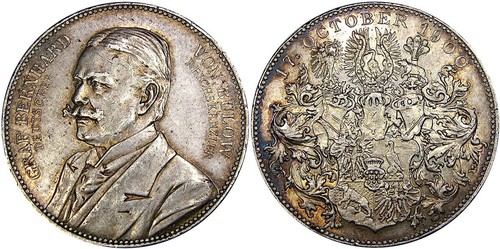 1900 GERMANY SILVER CHANCELLOR VON BULOW MEDAL ~ COLORFUL CHOICE AU! | eBay