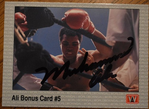 Muhammad Ali Signed 1991 Trading Card AW Sports | eBay