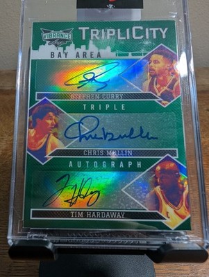 2023 Triple Auto /7 Steph Curry, Tim Hardaway And Chris Mullin | eBay
