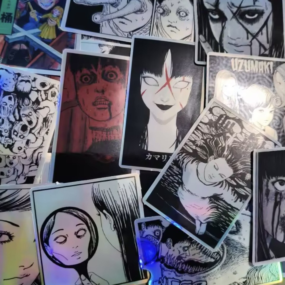 50PCS Junji Ito Tomie Uzumaki Gyo Souichi Shiver Anime Manga Stickers ...