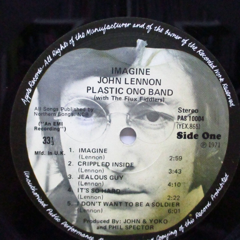 John Lennon -Imagine Uk Original Lp Poster Pig Postcard/ | eBay