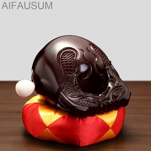 Teakwood Carved Wooden Fish Muyu Temple Block Mokugyo Buddhist monk Zen ...