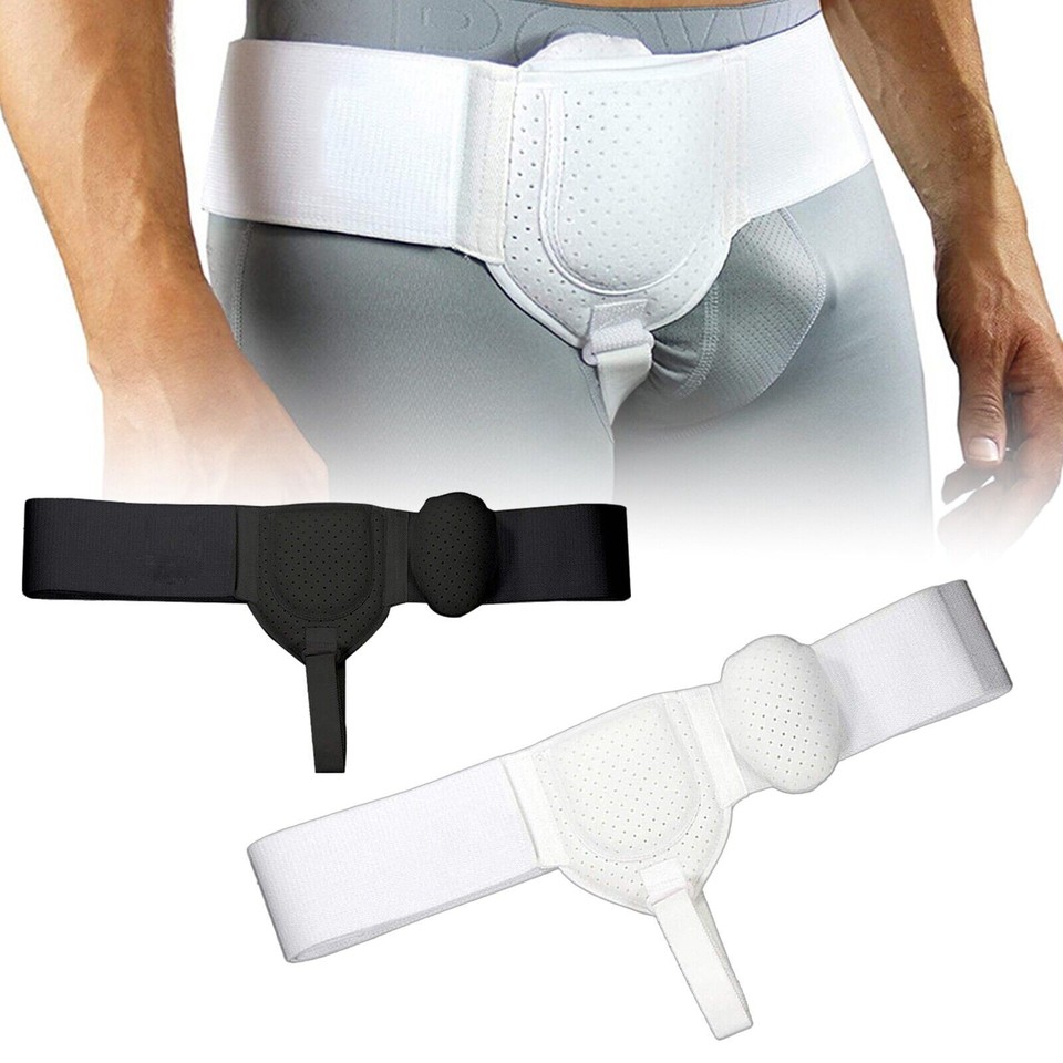 BLACK Inguinal Groin Hernia Truss Support Belt - Left/Right Side For ...