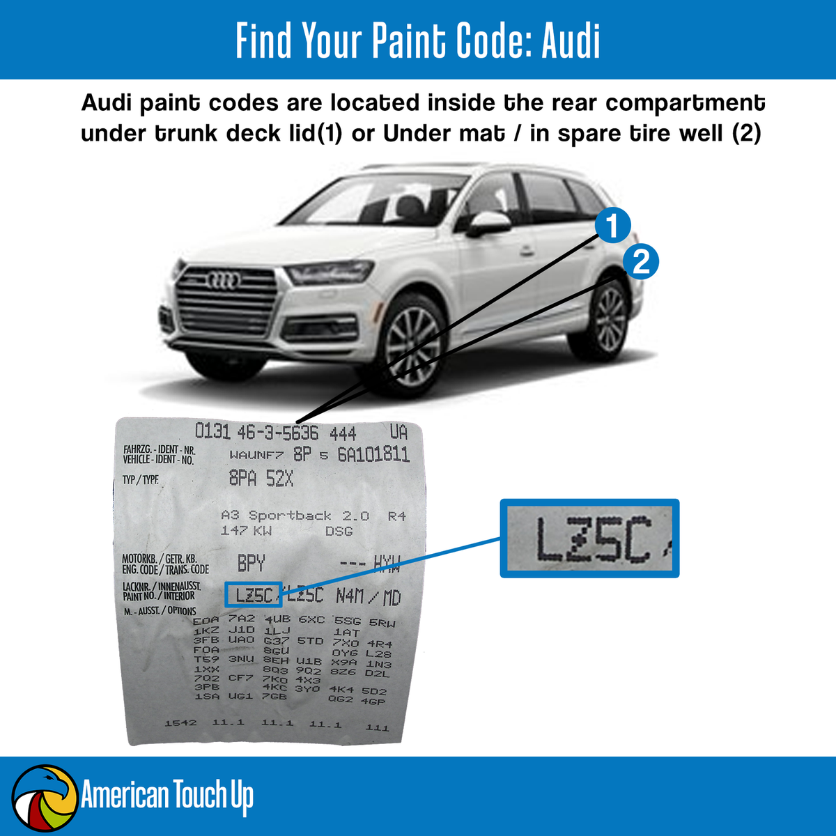 Audi Paint Code Location - Infoupdate.org