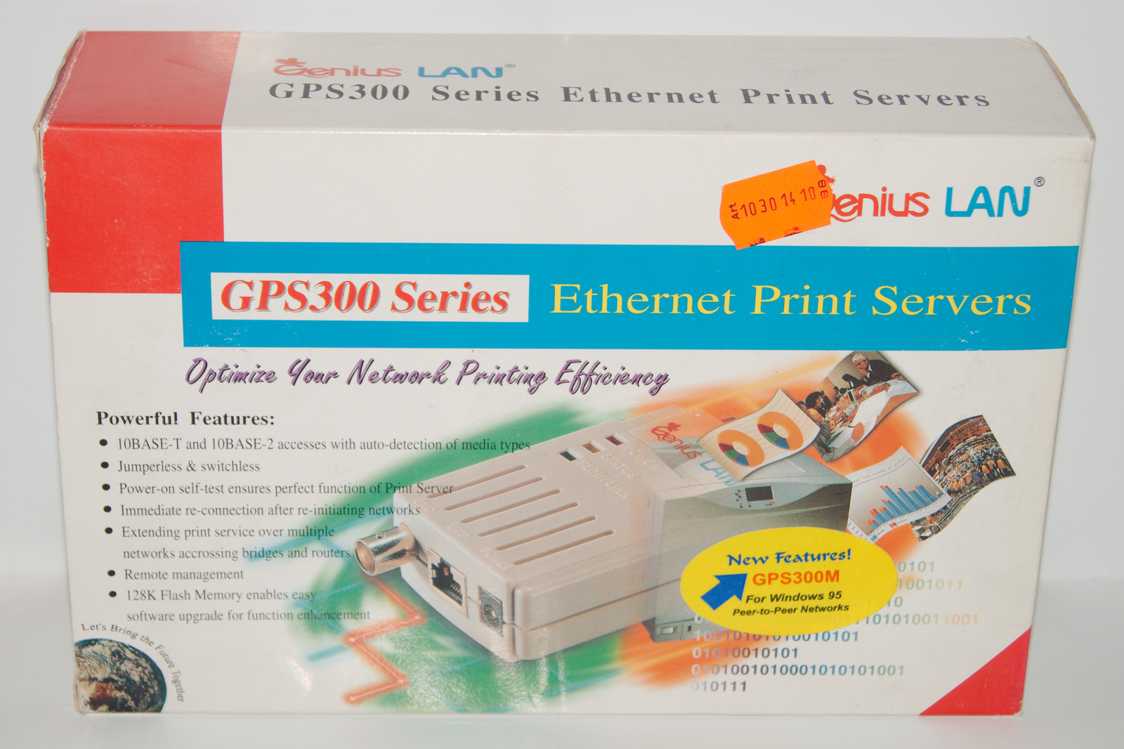 Genius LAN GPS300 Ethernet Print Server - Centronics - 10Base-T - Neu & OVP | eBay
