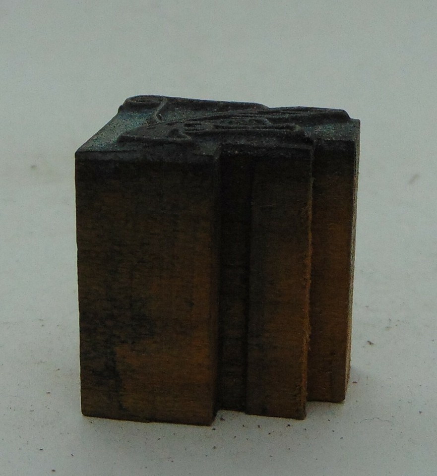 Printing Letterpress Printers Block Paper Feather Ink Jar | eBay