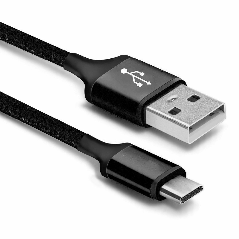 USB Type A to Type C Cable 7A 120W Fast Charge Braided Lead 0.25M 1M 2M ...