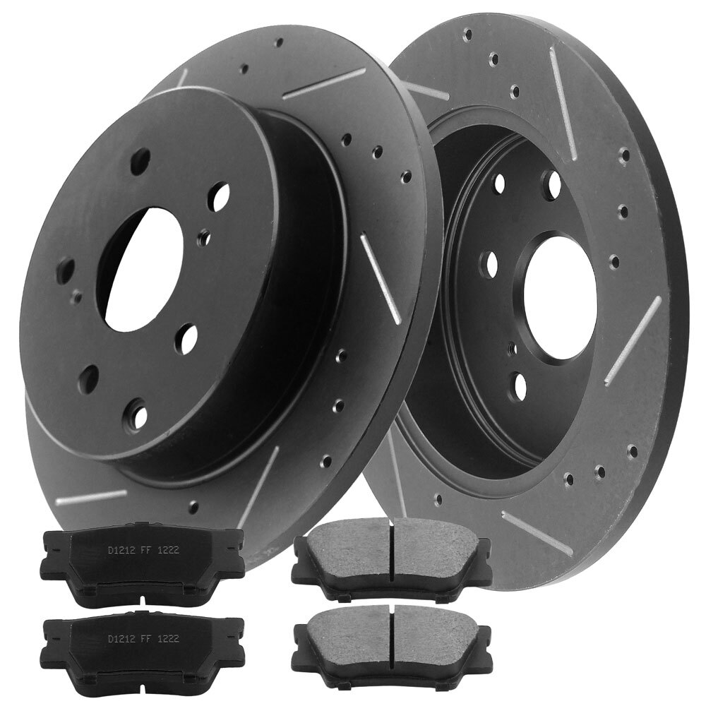 Rear Brake Disc Rotors + brake Pads Kit for Toyota Rav4 Lexus HS250H PA ...