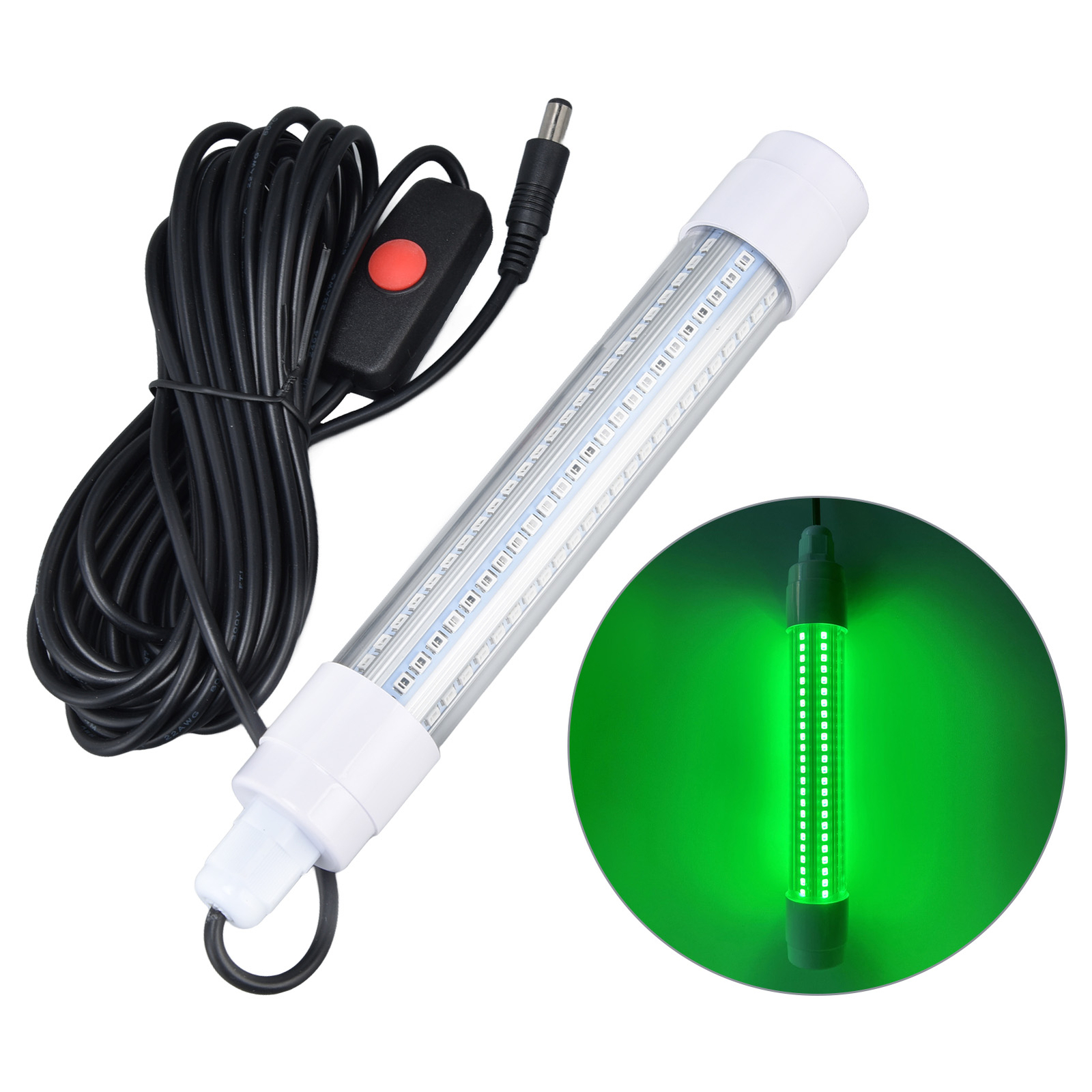 144 LED Underwater Fishing Light Boat Squid Fish Prawn Waterproof Lamp ...