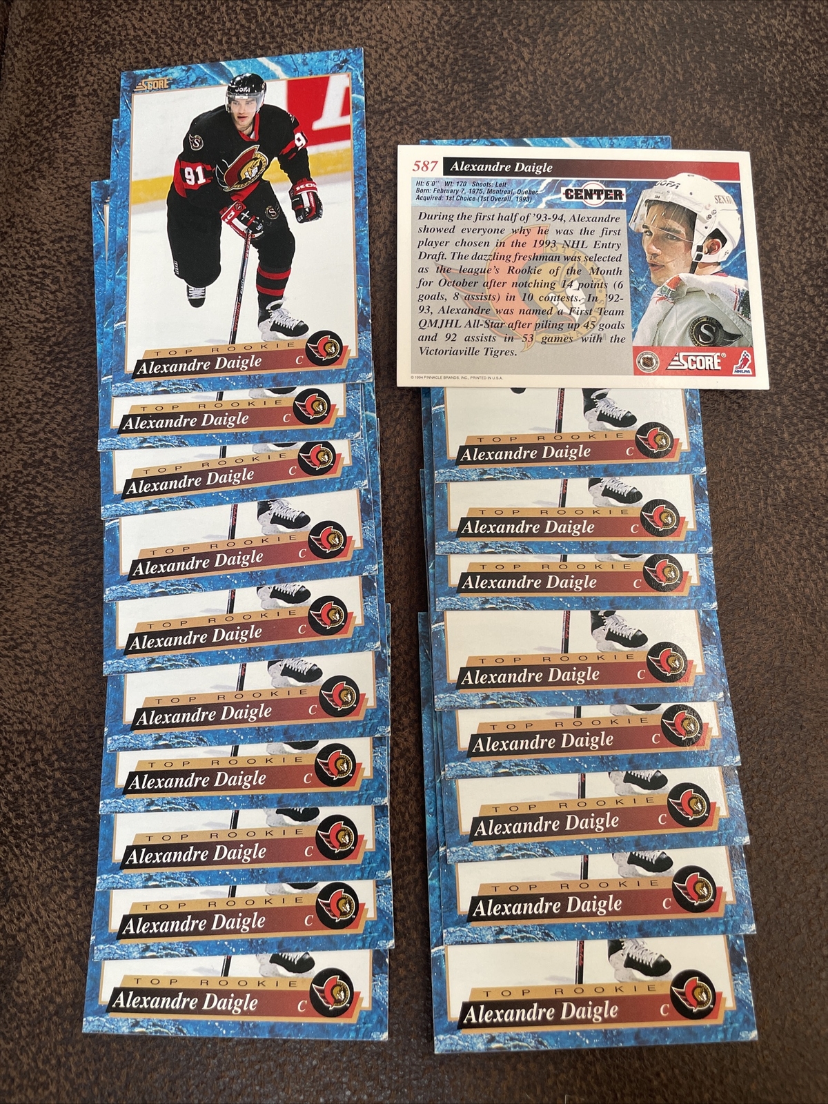 1993-94 Score - American #587 Alexandre Daigle for sale online | eBay