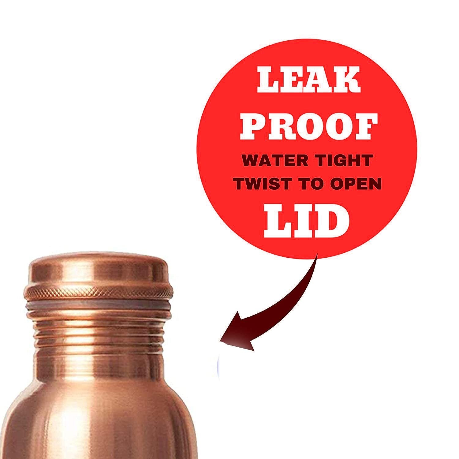 COPPER Peacock Printed Lacquer Coated Pure Copper Water Bottle 1 L ...