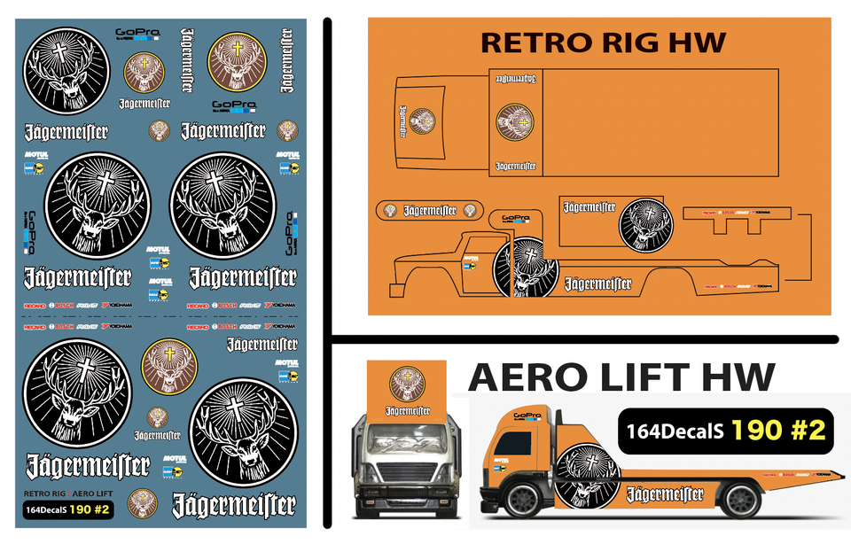 Team Jagermeister Racing Waterslide Decals 1/64 CUSTOM Hot Hw # 190 | eBay