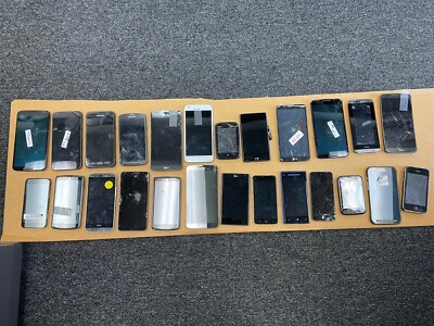 Lot of 25pcs Assorted Cell Phones For Parts, Scrap or Gold Recovery | eBay