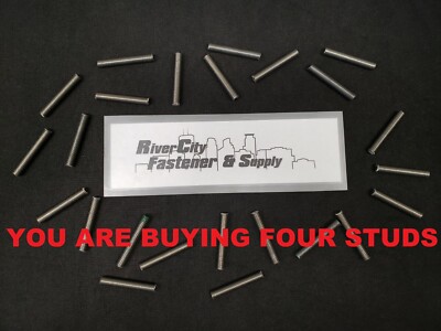 (4) M8-1.25 Metric Left Hand threaded Studs Stainless M8x1.25 Stud 8mm ...