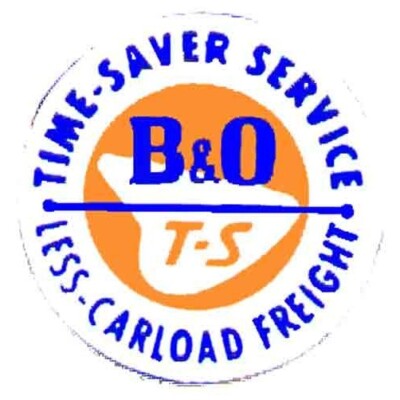 BALTIMORE & OHIO Time Saver Service CAR ADHESIVE STICKER O GAUGE Part ...