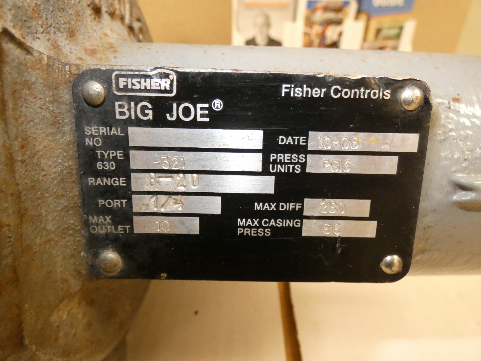 Big Joe 2” NPT 630 Regulator, 275-500 Spring Range, 1/4” Orifice ...