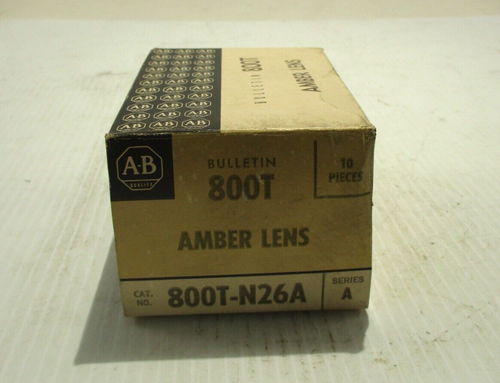 NEW BOX OF 10 ALLEN-BRADLEY 800T-N26A AMBER PUSH BUTTON LENS | eBay