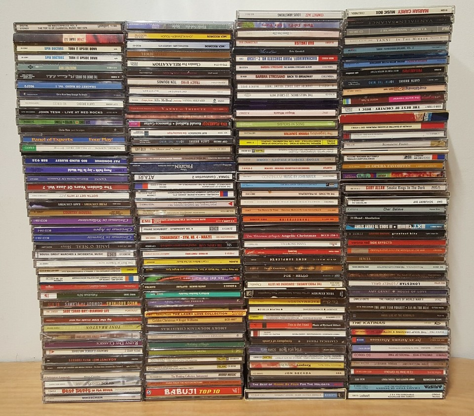 Assorted CDs Music Lot of 100 Different Types of Artists ALL GOOD-MINT ...