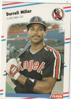 FREE SHIPPING-MINT-1988 Fleer California Angels #498 Darrell Miller | eBay
