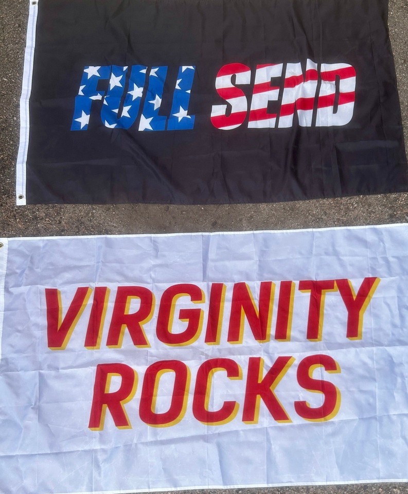 Virginity Rocks Danny Duncan Flag Tapestry Dorm Room Beer Man Cave ...