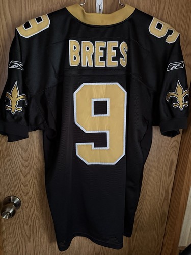 Drew Brees Reebok Authentic New Orleans Saints Jersey NFL Jerseys Size ...