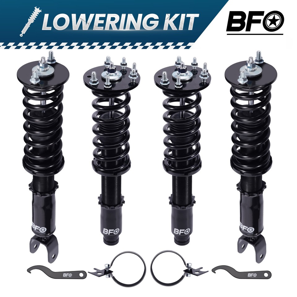 BFO Adjustable Coilovers Lowering Kit For Honda Accord 08-12 Acura TSX ...