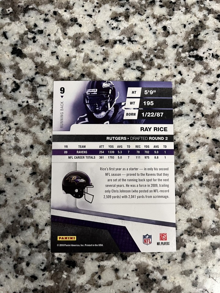 Ray Rice - 2010 Absolute Memorabilia - Baltimore Ravens NFL Football ...