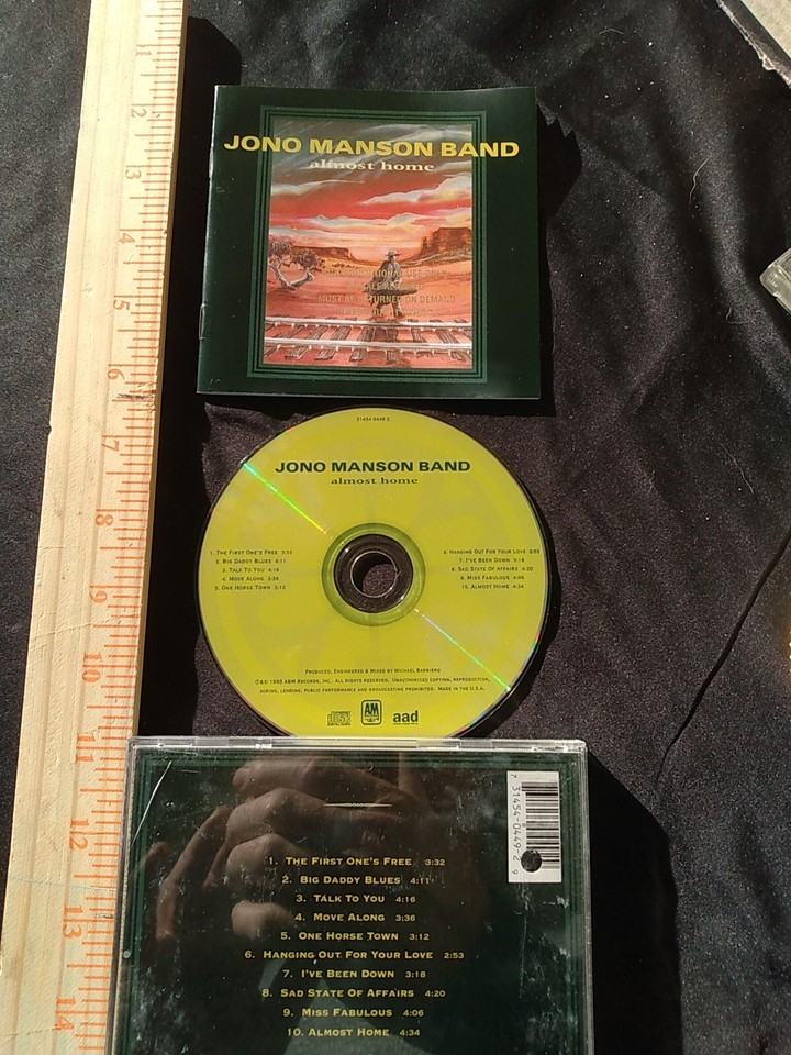 JONO MANSON BAND: Almost Home CD RESTORED 2 LIKE NEW MINT New Case ...