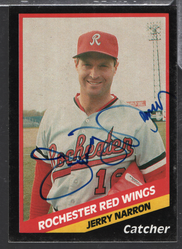 Jerry Narron Red Wings Autographed 1988 CMC #14 w/COA 021224NPCD689 | eBay