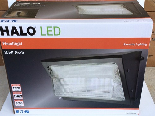 Halo Bronze Outdoor Integrated LED Wall Pack Area Security & Entrance ...