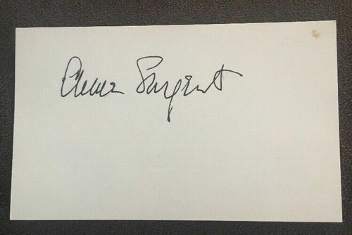 ANNE SARGENT - ACTRESS - AUTOGRAPH SIGNED - INDEX CARD - AUTHENTIC | eBay