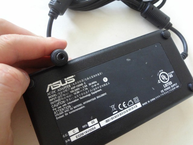 Genuine ASUS Adp-150nb D Rog Gaming G73sw 150w AC Adapter Charger OEM ...