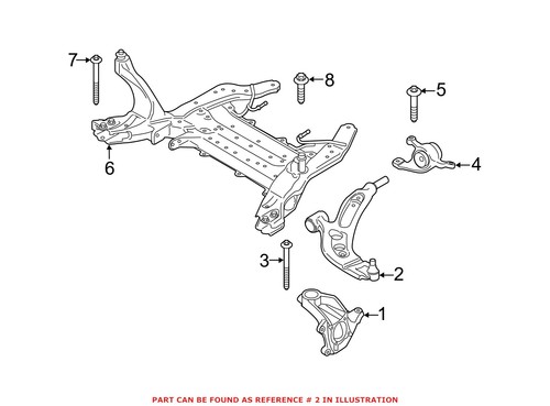 For BMW Genuine Suspension Control Arm Front Right 31126879844 | eBay