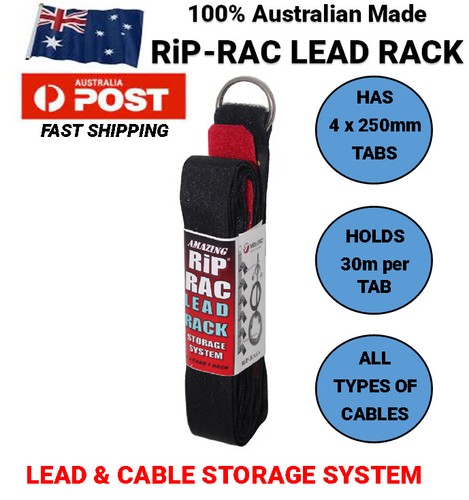 RiP-RAC® LEAD RACK RED Cable Organiser Rack Storage Strap made with ...