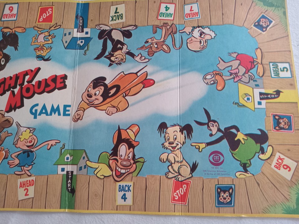 Mighty Mouse Heckle Jeckle Game Milton Bradley TV Cartoon Superhero ...
