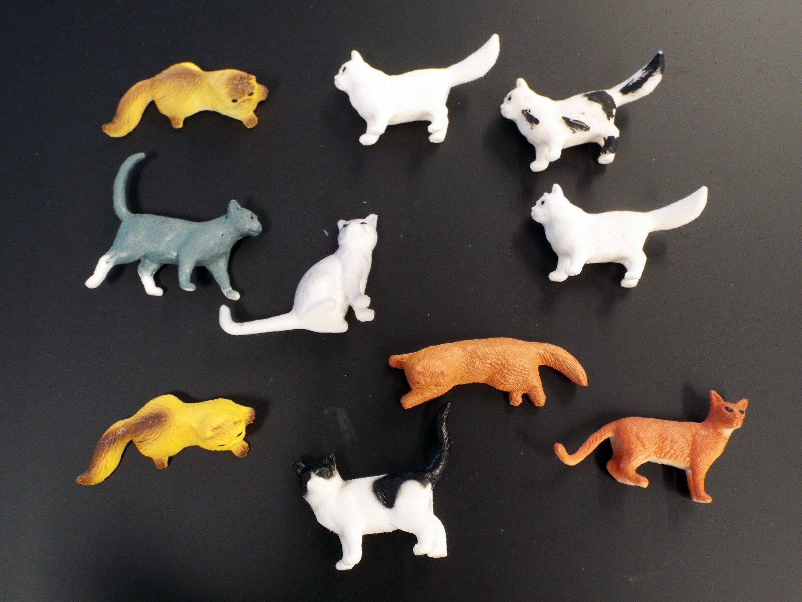 Vintage Plastic Toy Cats Lot Of 10 marked S.H. China | eBay
